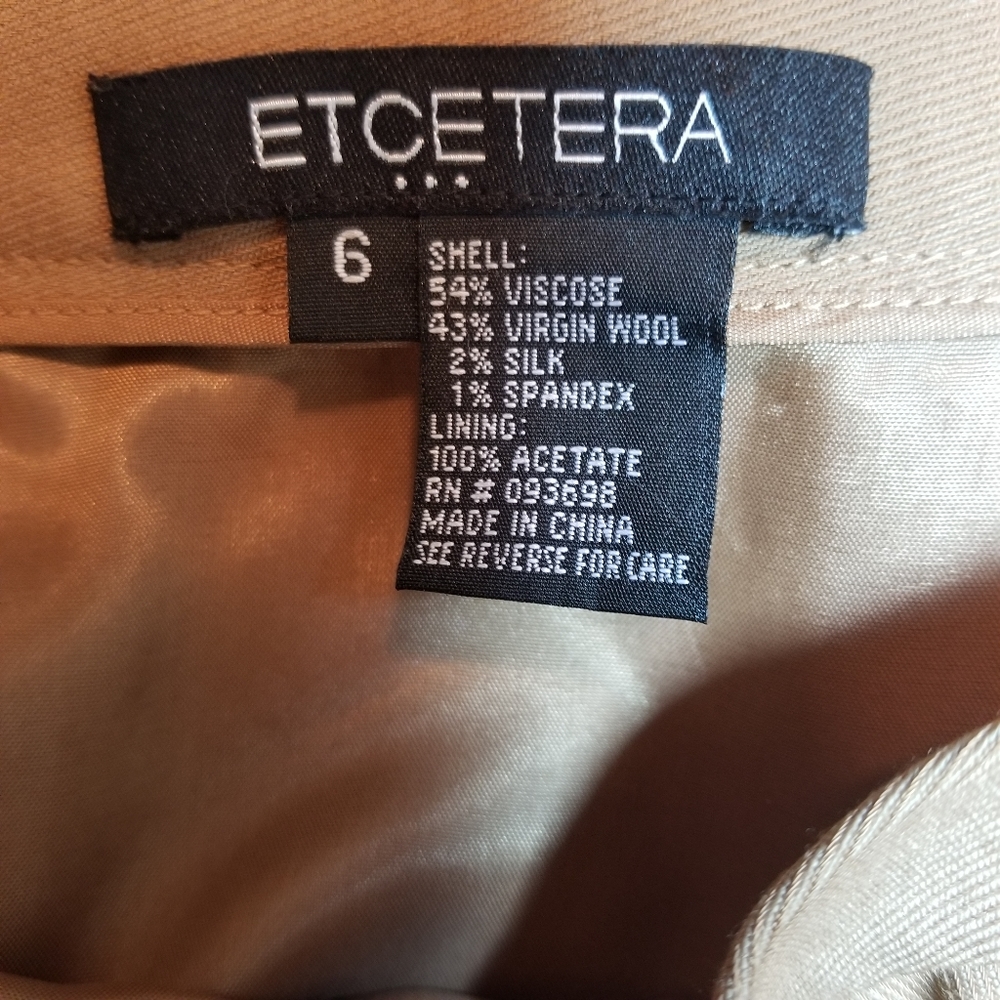 Etcetera A Line Box Pleats Hem Skirt. - Gem